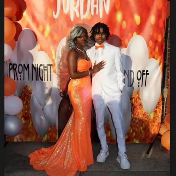Amarra | Dresses | Orange Amarra Prom Dress | Poshmark